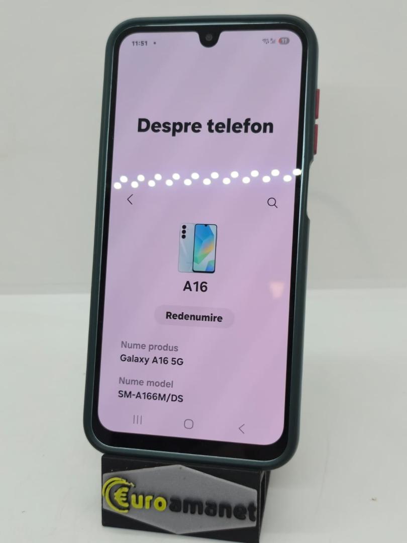 Telefon mobil Samsung Galaxy A16, Dual SIM, 4GB RAM, 128GB, 5G, Light ...
